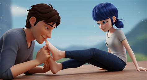 Marinette Dupain Cheng Feet Slave By Juanmadrid2424 On Deviantart