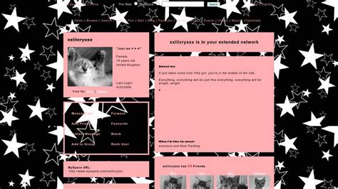 Myspace Challenge Emo Layout
