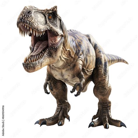 Realistic Tyrannosaurus Rex Isolated Stock Illustration Adobe Stock