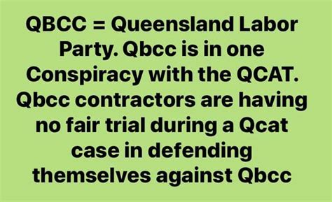 Qbcc Corruption Do You As A Qbcc Contractor Have Any