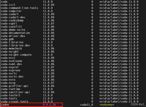Conda安装cuda118cudnn（892）pytorch（200）cuda118对应的cudnn版本 Csdn博客