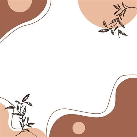 Premium Vector Aesthetic Leaf Background