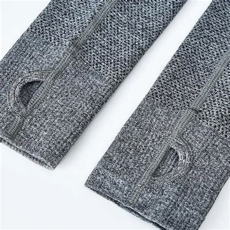 Женский розовый градиентный бесшовный укороченный Топ с длинным рукавом