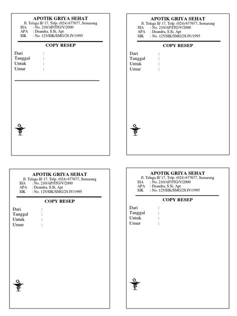 Contoh Copy Resep