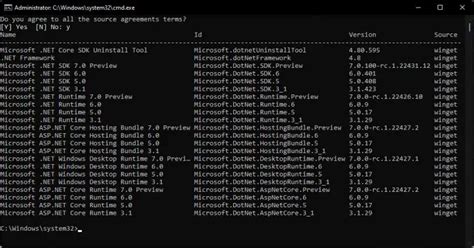 Install Any Net Version Using Command Line