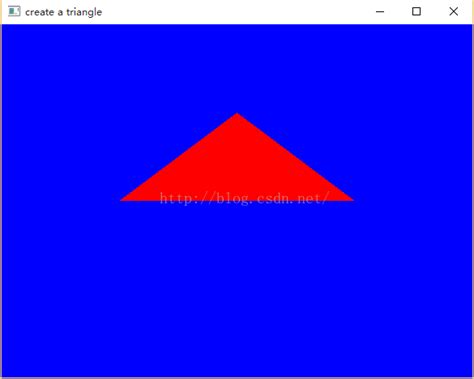 Opengl绘制一个简单三角形利用opengl画一个红色三角形图案 Csdn博客