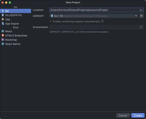 Mac下golang的环境配置以及使用goland创建项目mac下安装golang以及环境配置 使用homebrew一键 掘金