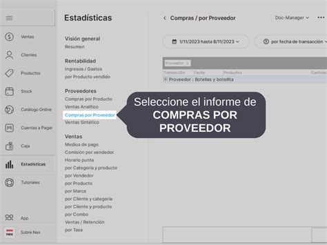 Cómo Generar El Informe De Compras Por Proveedor