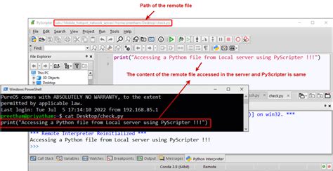 How To Write A Python Script Remotely Over Ssh