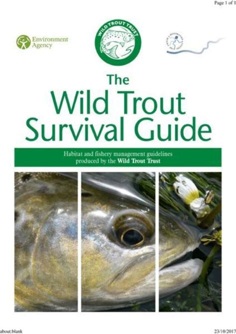 WTT Publications Wild Trout Trust
