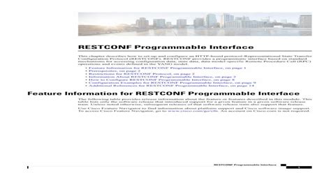 Download Pdf Restconf Programmable Interface Cisco · Howtoconfigure