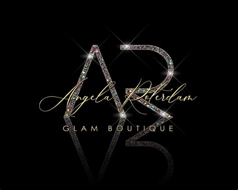 Glam Logo Premade Logo Design Beauty Logo Sparkle Logo Diamond