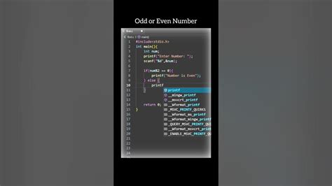 Odd Or Even Number C Cprogramming Codingvideos Codingshorts Array