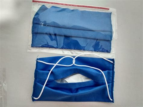 Masker Kain Dewasa Polos Warna Biru Navy Golab
