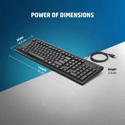 HP 100 Wired USB Desktop Keyboard For Computer Green Okra Mall