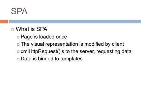 building modular single page applications pptx