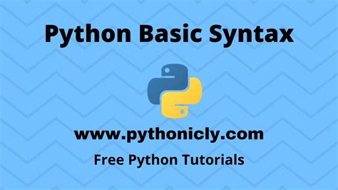 Tutorial 2 Python Basic Syntax Youtube