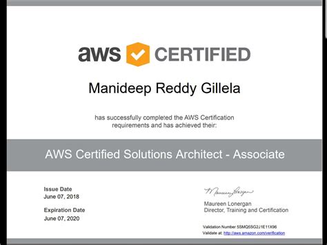 Manideep Reddy Gillela On Linkedin I Am Delighted To Share That I Got Aws Solutions Architect