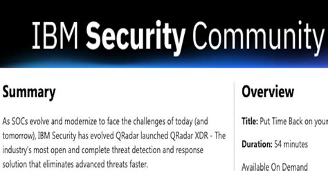 Put Time Back On Your Side With Qradar Xdr Ati Application Development System Integration
