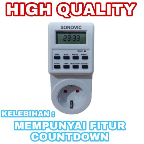 Jual Stop Kontak Timer Listrik Digital Stop Kontak Timer Digital
