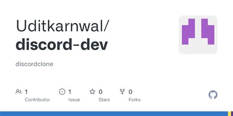 Github Uditkarnwal Discord Dev Discordclone