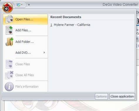 Opening Video File In The Application