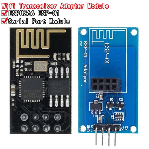 Esp8266 Wireless M Dulo Adaptador Wifi Serial 3 3v 5v Esp01 Adaptadores