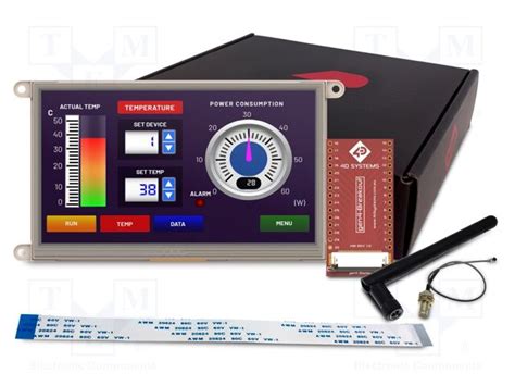 gen4 esp32 70 4d systems 디스플레이 tft 7 800x480 8mbram 16mbflash