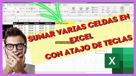 ⚡ Cómo Hacer Sumas En Excel De Varias Celdas Con Atajo Youtube