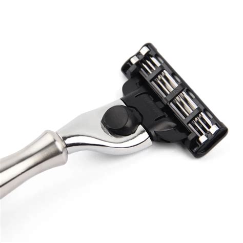 304 Stainless Steel Safety Razor Handle Men Shaving Cartridge Razor Pure Metal Replaceable Razor