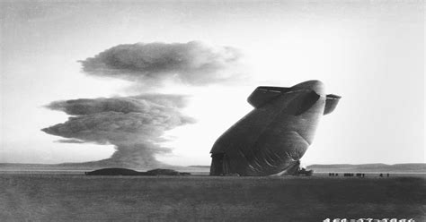 U S Navy Goodyear Zsg 3 Blimp After Nuclear Explosion [2404 X 3000
