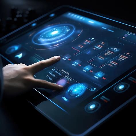 Premium Ai Image Digital Art Of Touchscreen Interface