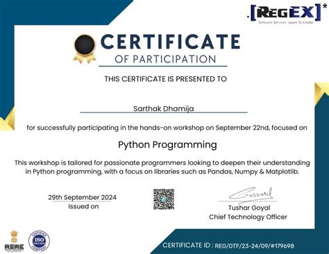 Python Learning Professionaldevelopment Sarthak Dhamija