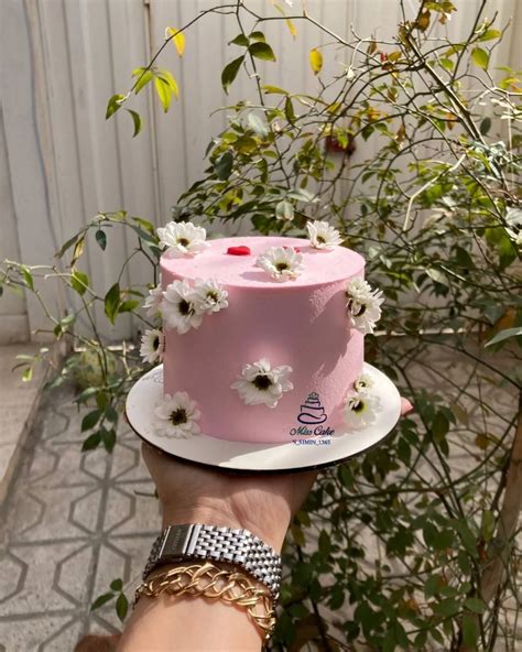 ‎کیک خونگی سیمین‎ ‎کیک خامه تصویری با چاپ عکس خوراکی😍 نظرتون در مورد