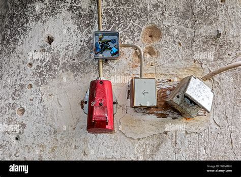Broken Electricity Socket Hi Res Stock Photography And Images Alamy