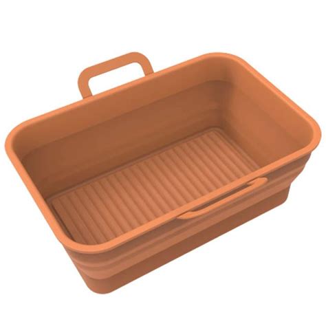 Air Fryer Rectangular Silicone Insert Foldable Lightweight Reusable Mat