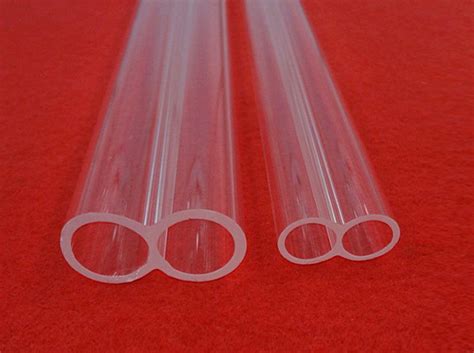 투명 이중 구멍 파이프 다롄징보국제무역유한공사 석영제품 반도체