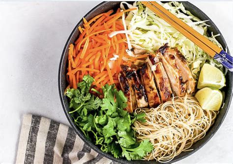 Lemongrass Chicken Vermicelli Bowl Fit Somm Rachel