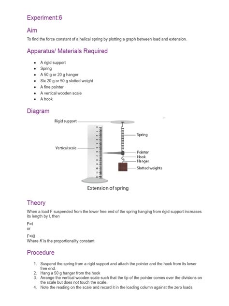 Xi Physics Practical Manual Ex 6 10 And Activity 1 6 Pdf Weighing Scale Thermometer