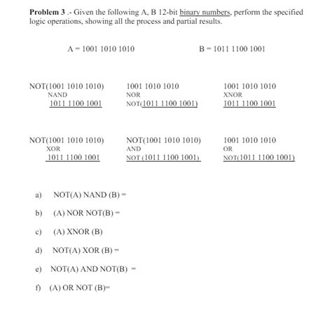 Solved Problem 3 ﻿given The Following A ﻿b 12 Bit Binary