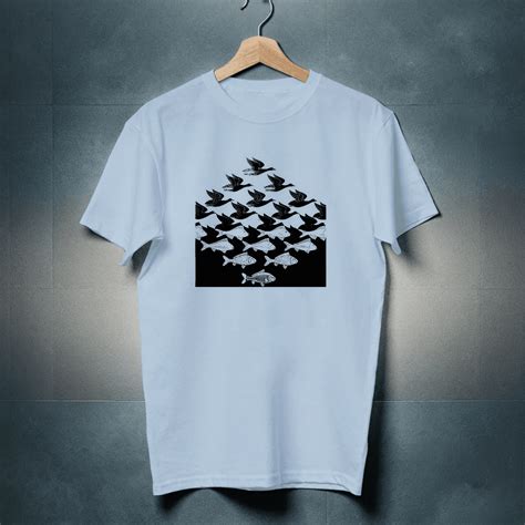 Mc Escher Sky And Water I Art T Shirt Th48991