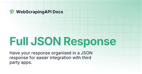 Full Json Response Webscrapingapi Docs