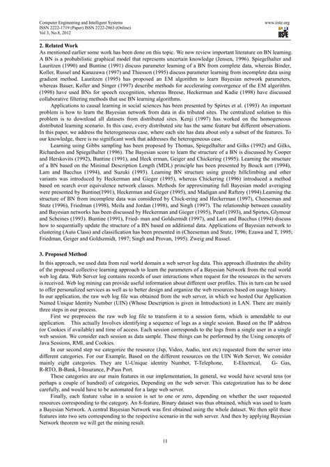 A Heuristic Approach For Web Log Mining Using Bayesian Networks Pdf