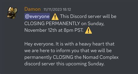 Nomad Complex Discord Server Archive Info In Comments Rfurry
