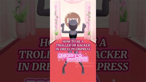 How To Be A Troller Or Hacker In Dress To Impress Roblox Shorts Dresstoimpress Dti Trending