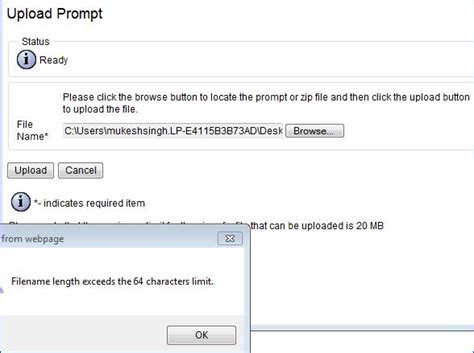 Uccx 100 Prompt Upload Issue Cisco Community