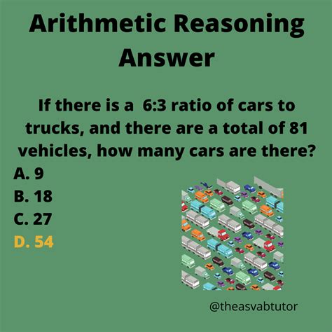 The Asvab Tutor Presents Answer To Question On Ratios The Asvab Tutor