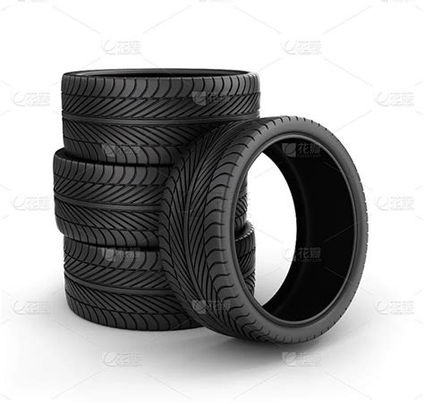 橡胶轮胎。轮3 D图标素材 花瓣网