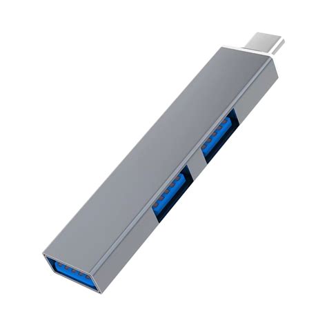 Qiiburr Mini Usb To Usb C Adapter Mini Type C Hub Extensions 3 Port