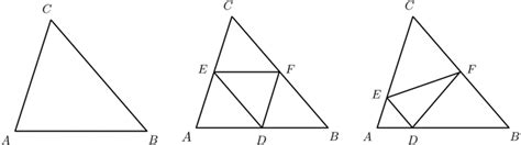 An Initial Triangle Abc Left The Mid Point Decomposition If None Of